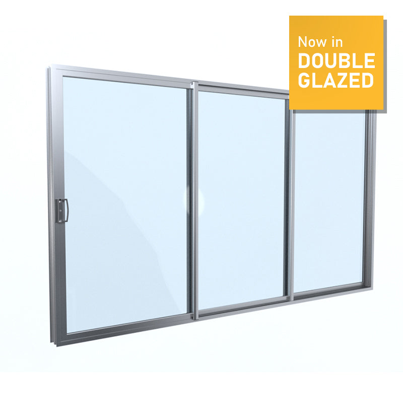 Sliding Stacker Window H1200 x W2700 Three Panel ...